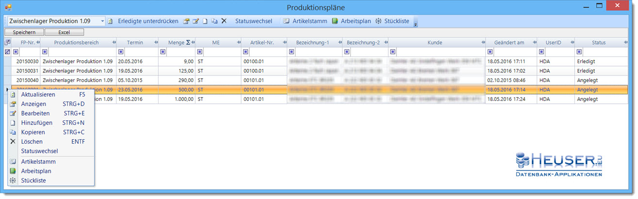 Produktionsplan verwalten